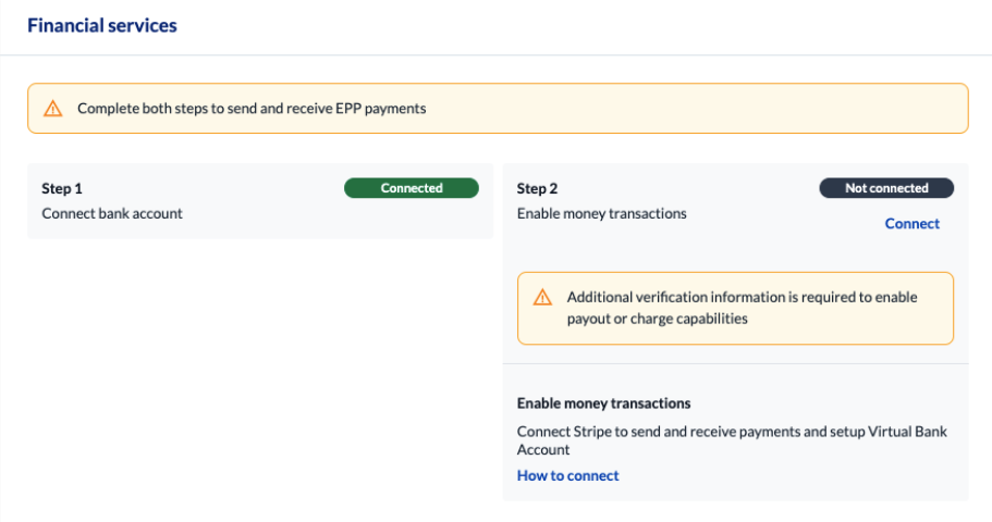 How do I connect my bank account to Constrafor?