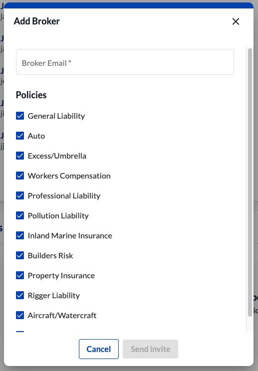How do I add my insurance broker?